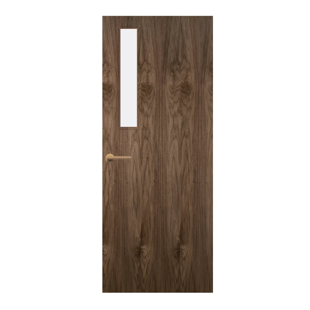 Walnut Veneer - 3G - Glazed Door (FD30) – Q Doors