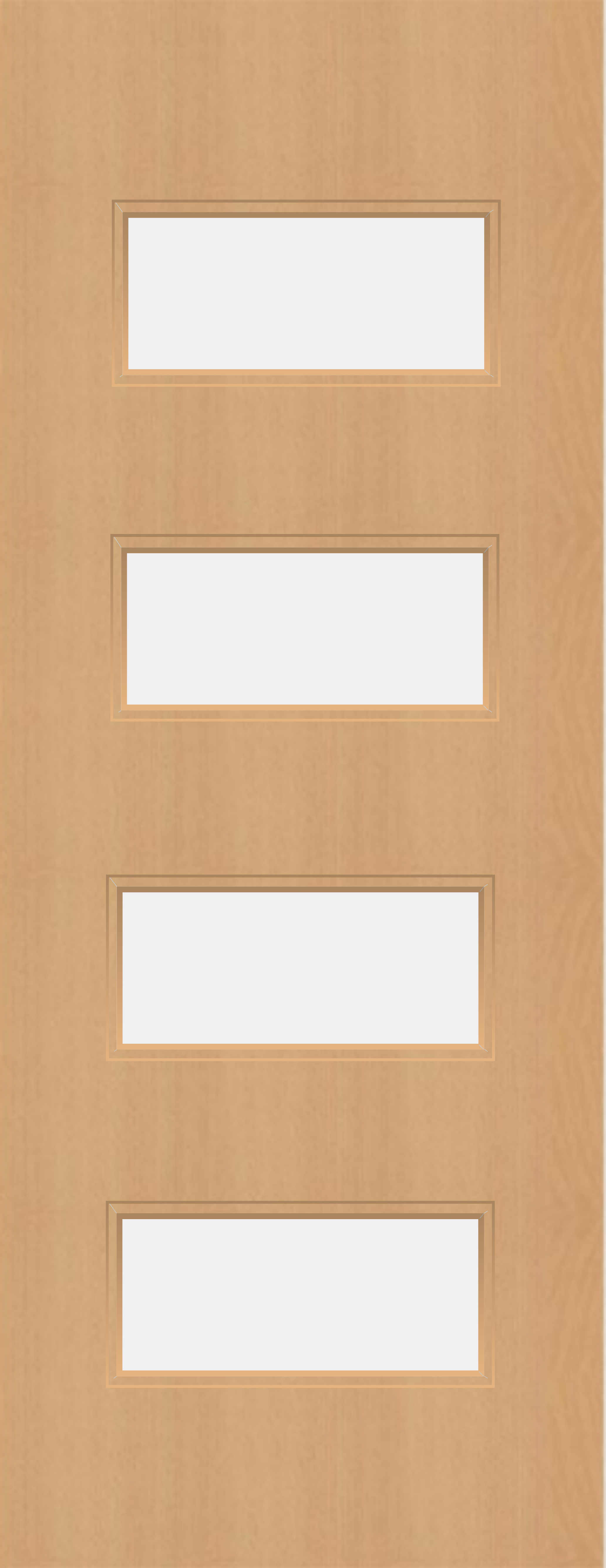 Beech Veneer - 50G - Glazed Door (FD30) – Q Doors