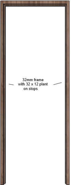 Walnut Door Frame (32mm) – Q Doors